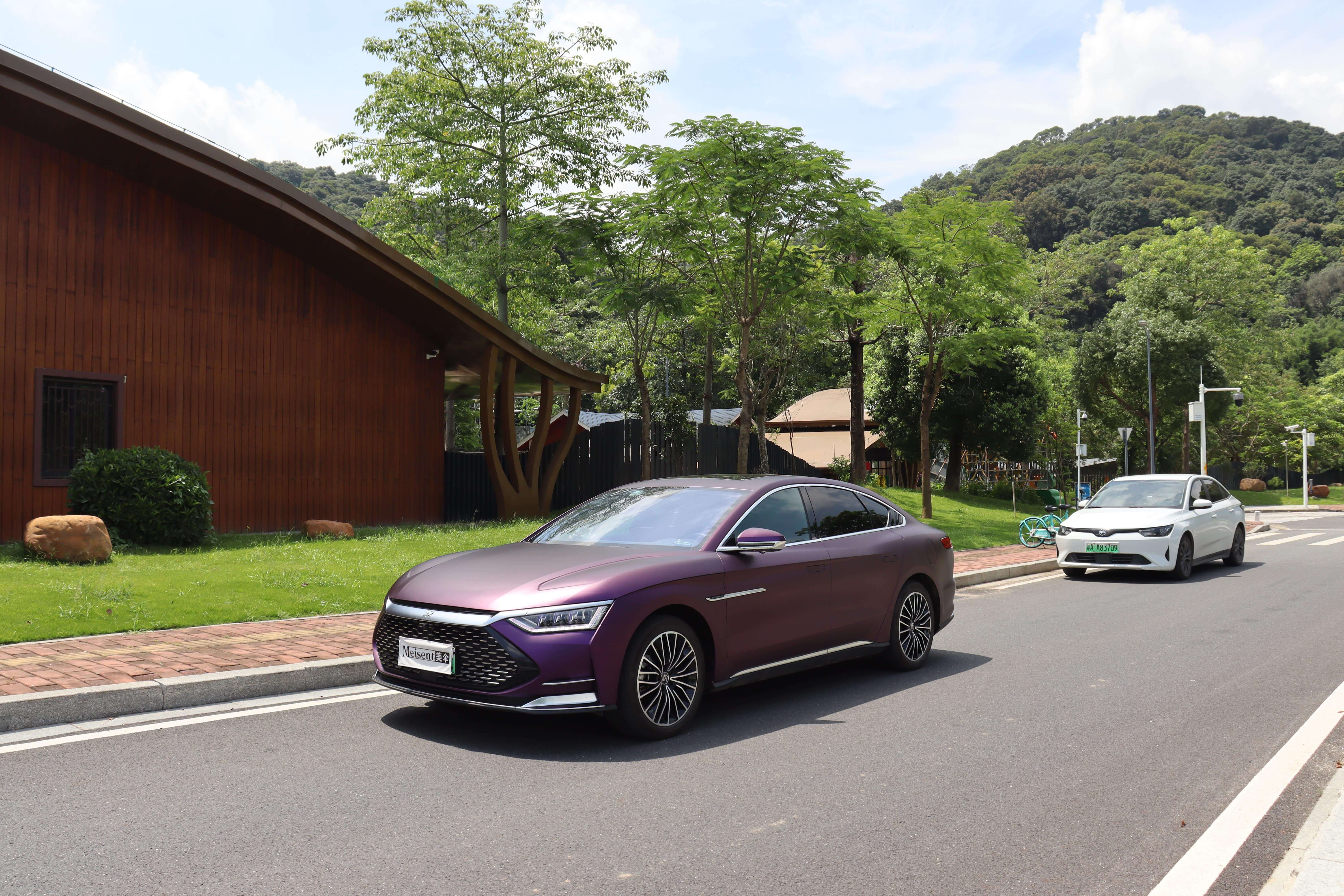 比亚迪汉 EV-超哑黑比诺紫 - Meisent Film 改色膜官网