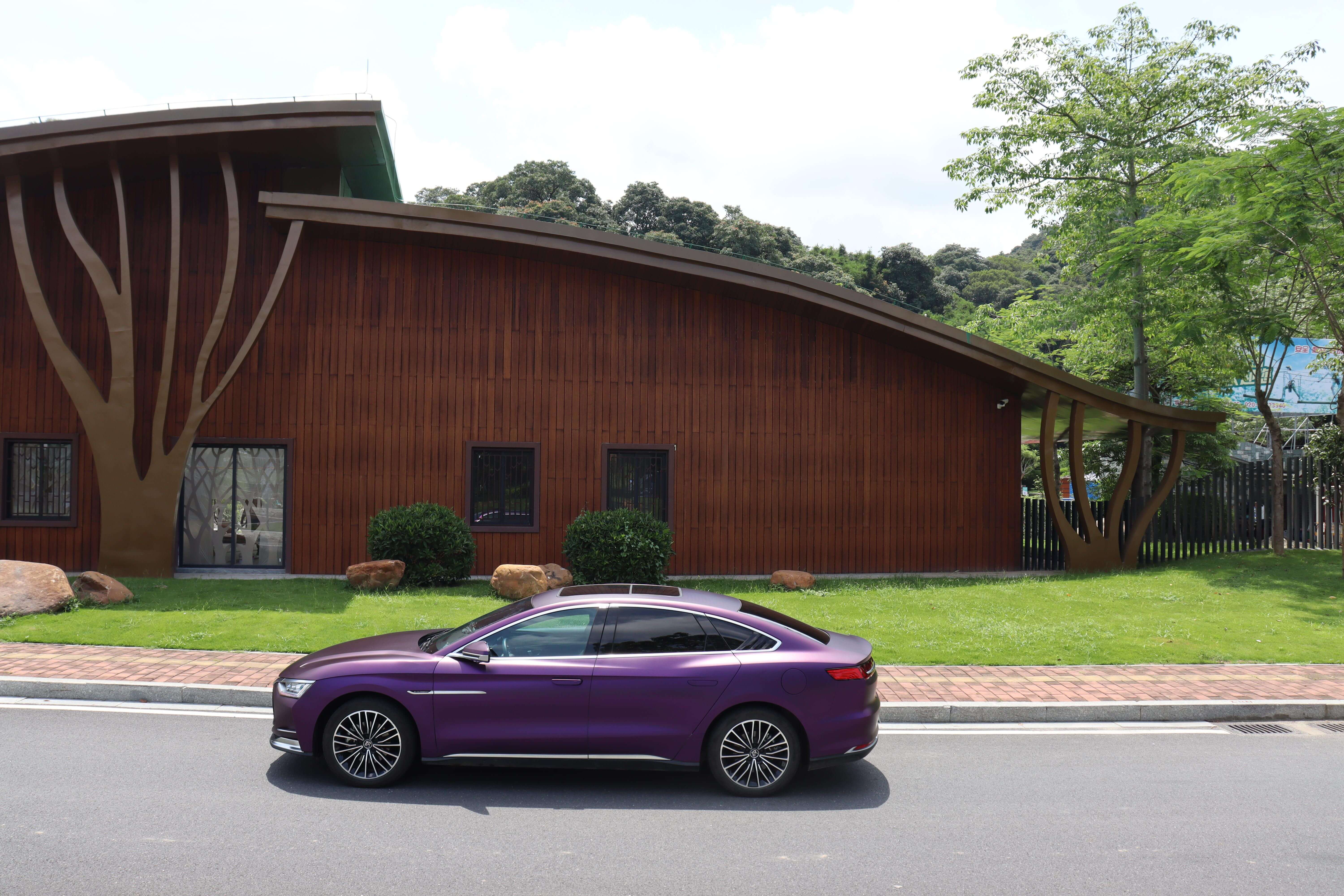 比亚迪汉 EV-超哑黑比诺紫 - Meisent Film 改色膜官网